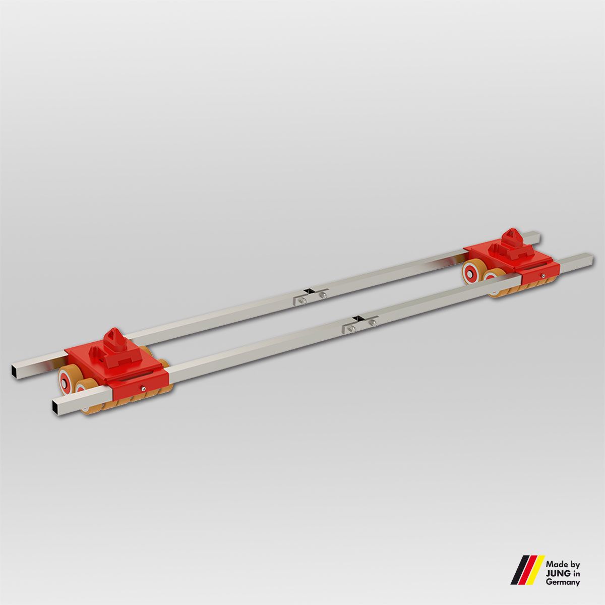 Professional transportation of containers with the tandem trolley JFB ...