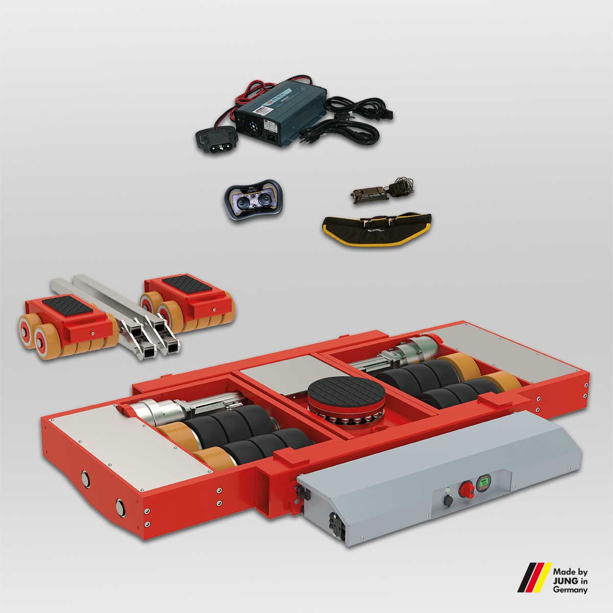 Innovative transportation - the electric-powered transport trolley set ...