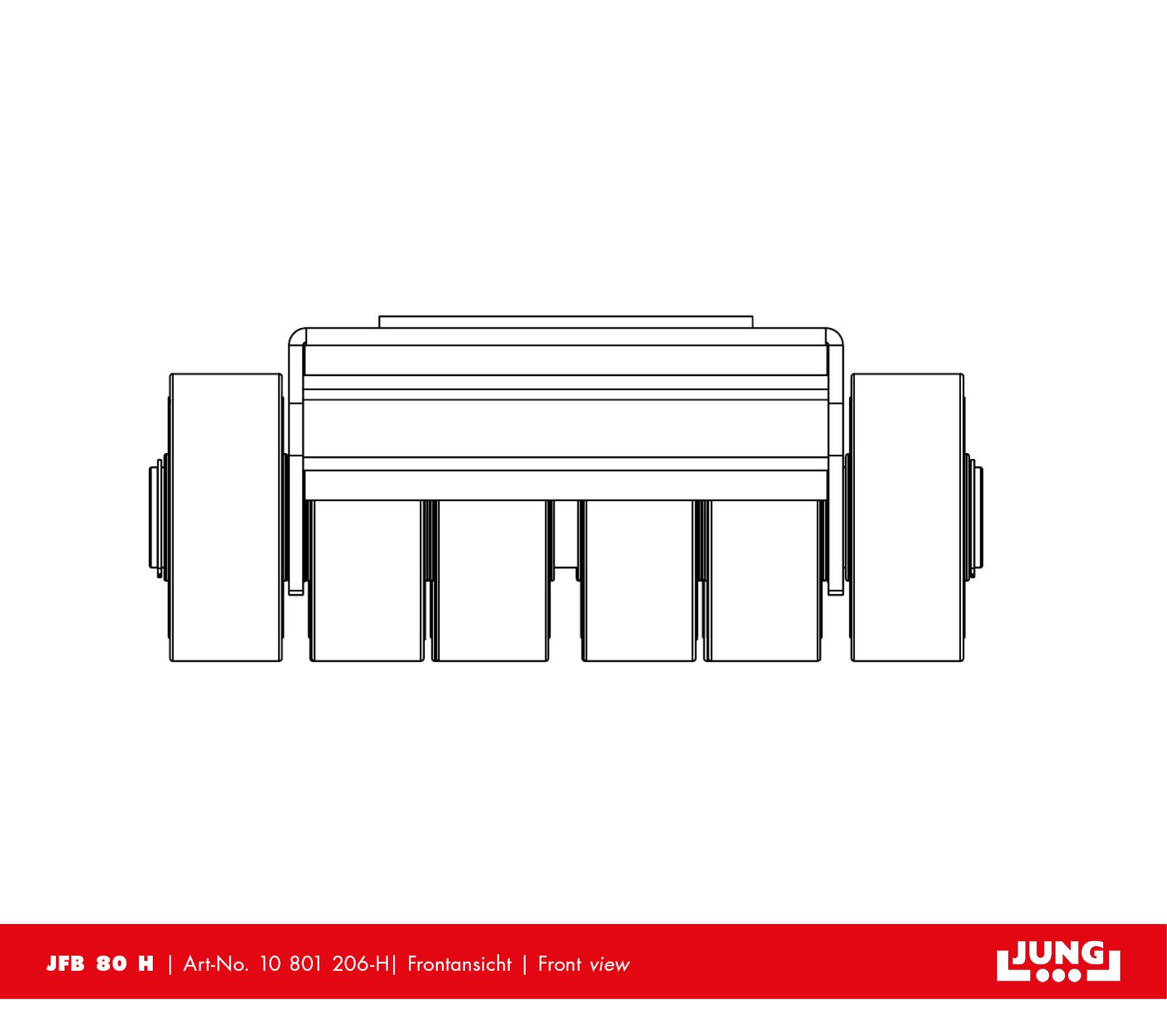 Powerful transportation with the JFB 80 H steerable trolley from JUNG