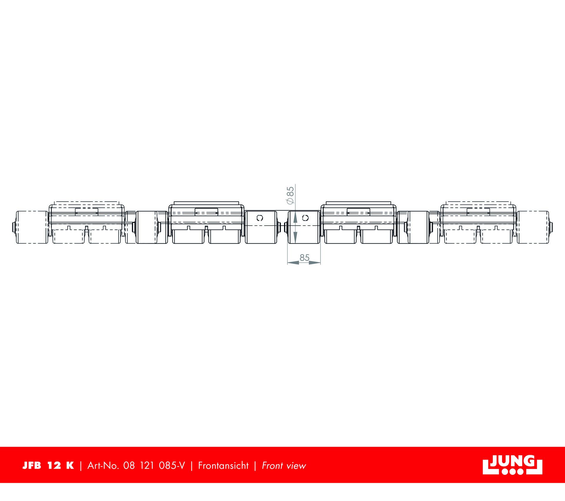 Easy transportation with the JFB 12 K transport trolley from JUNG